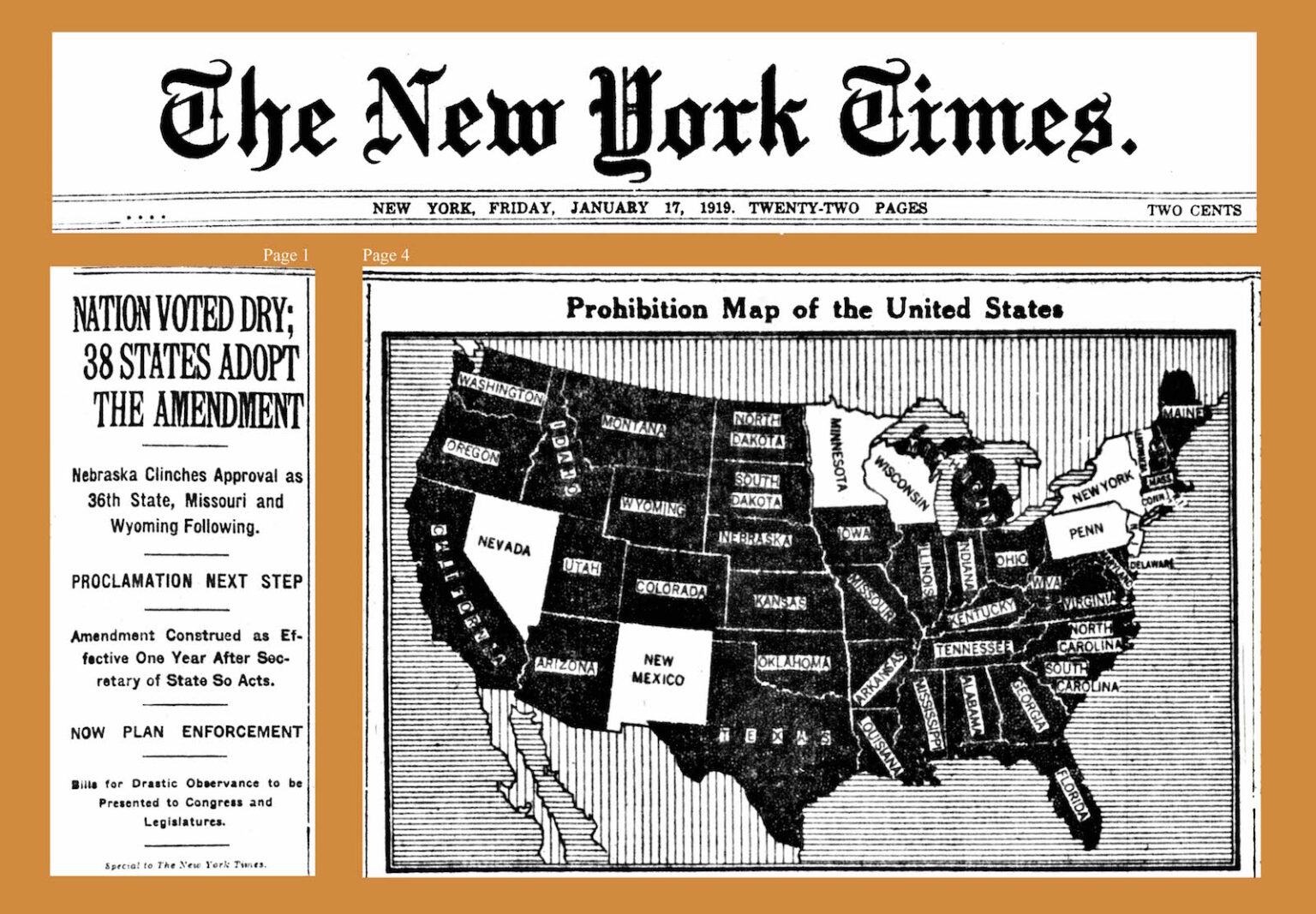19190117 Prohibition Eighteenth Amendment The New York Times